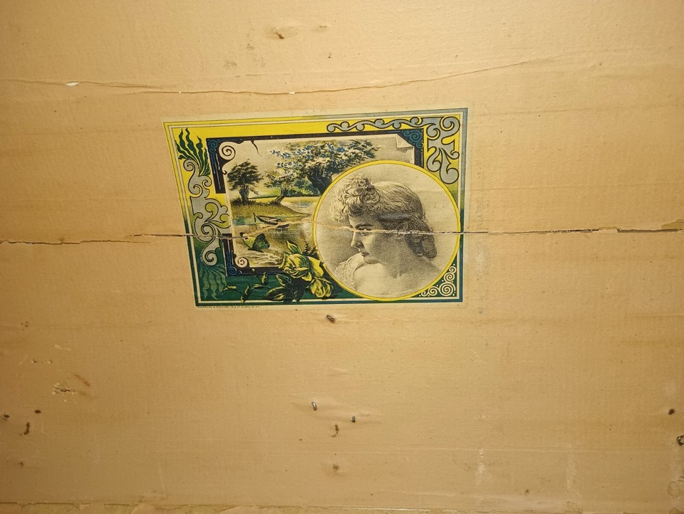 Antique Large Wood and Metal Camel Back Dome Back Steamer Trunk Chest ...