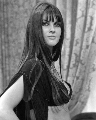 Caroline Munro Sexy Black Bra top Dracula A.D. 1972 8x10 Photo Hammer ...