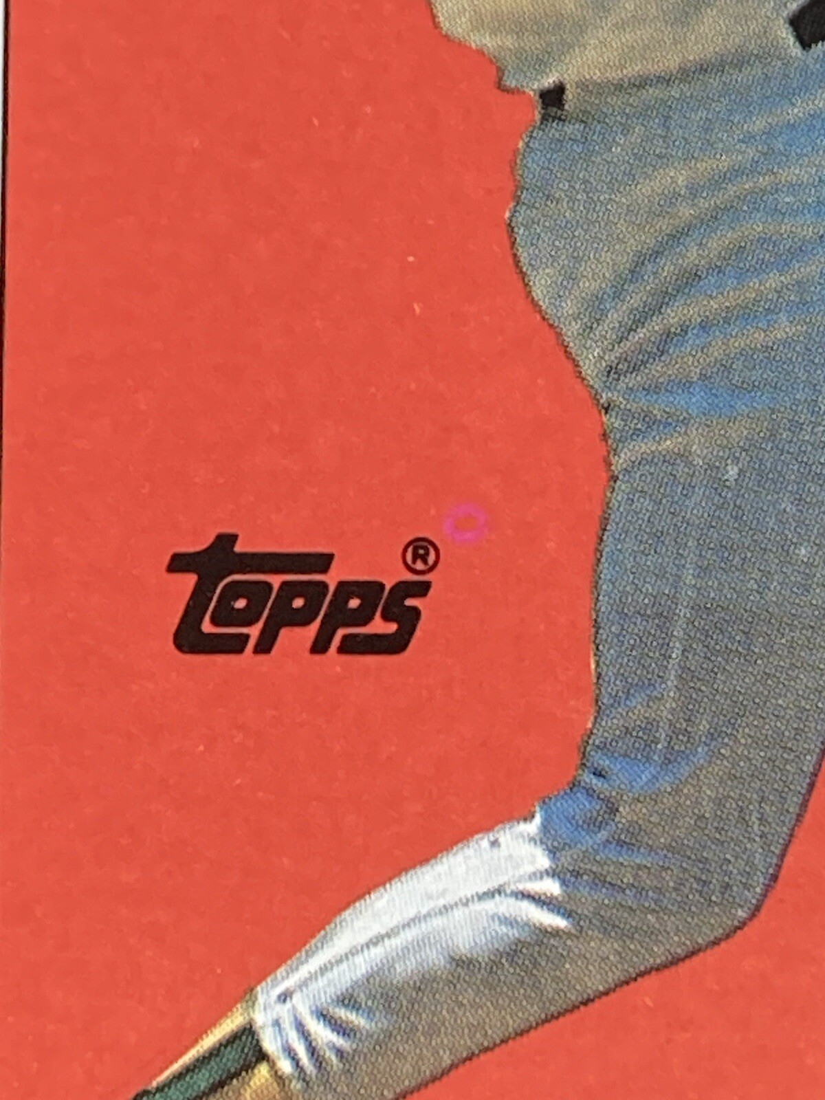 1988 Topps Error Card Mark McGwire 87 Record Breakers #3 Magenta ...