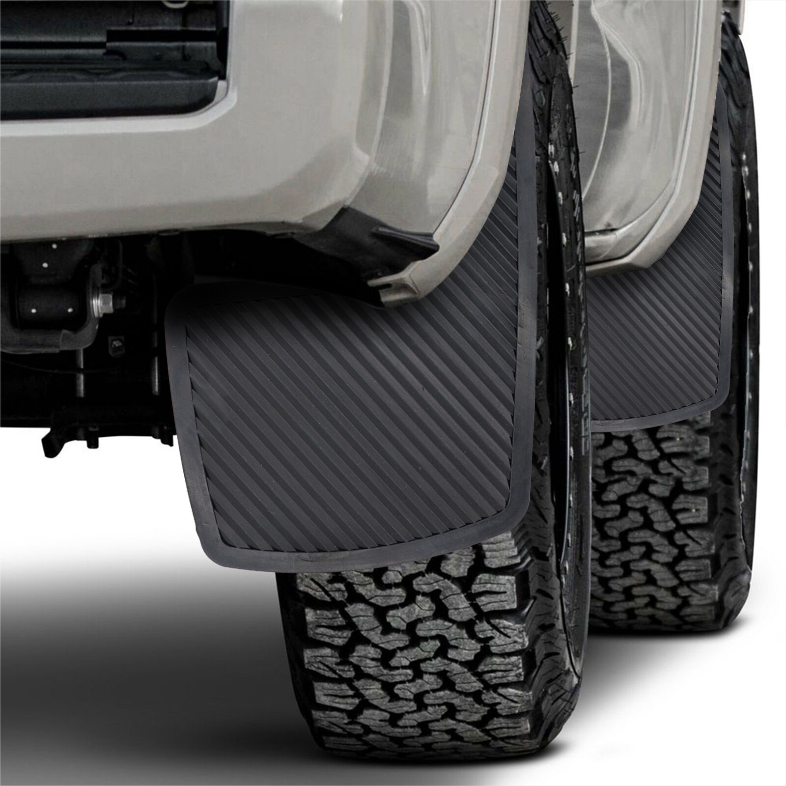 X4 Rubber Universal Mud Flaps Splash Guards Mudguards Front Rear Racing ...