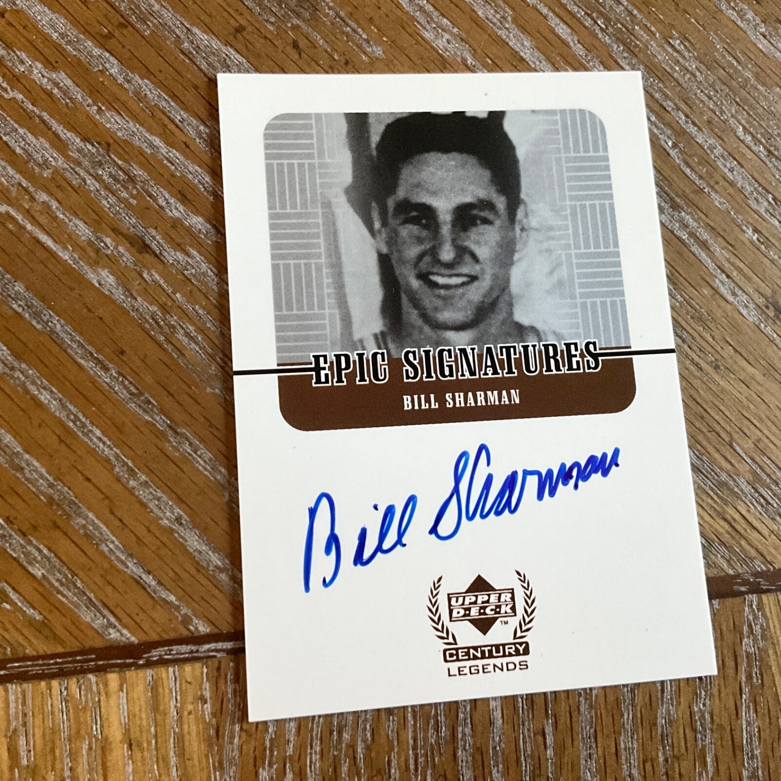 Autographed 1998 Upper Deck BILL SHARMAN HOF * certified*. #H-1 | eBay
