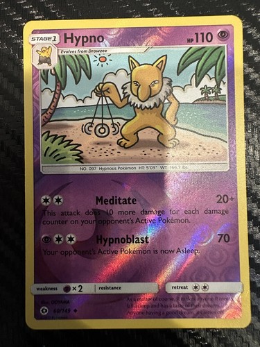 Pokemon - Hypno - 60/149 - Uncommon - Reverse Holo - Sun & Moon Base ...
