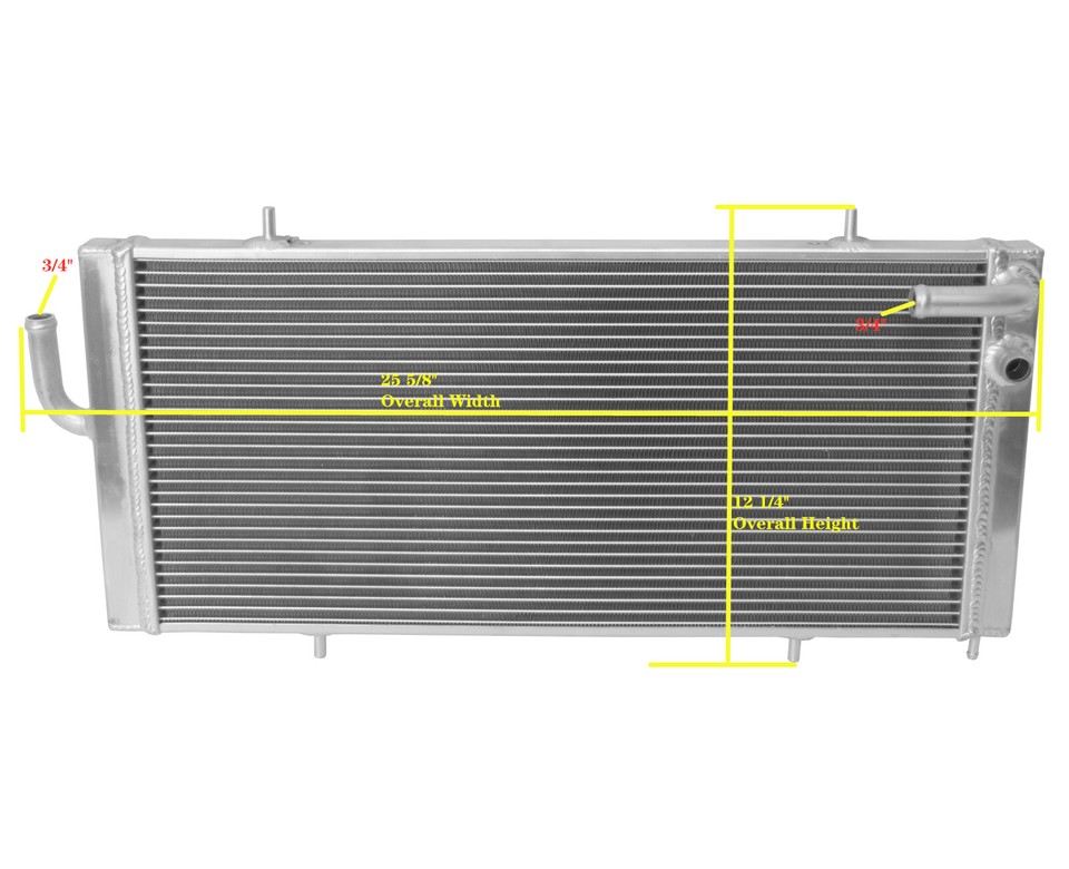 PRIMARY+Auxiliary Aluminum Radiators For 2017-2020 Polaris RZR XP XP4 ...