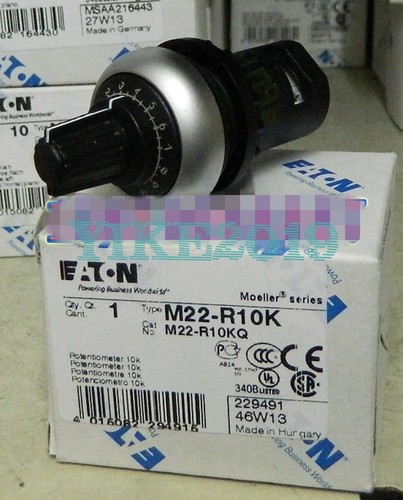 1PC Potentiometer 22mm Diameter 10,000 Ohm Resistance Silver Bezel M22 ...