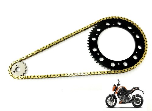 Heavy Duty GOLD Chain and Sprocket Kit for KTM 125 Duke '14-18 | eBay UK