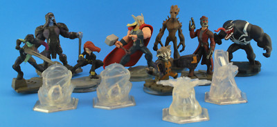 Disney Infinity Guardians Of The Galaxy 8 Figures Lot 4 Crystal Thor ...