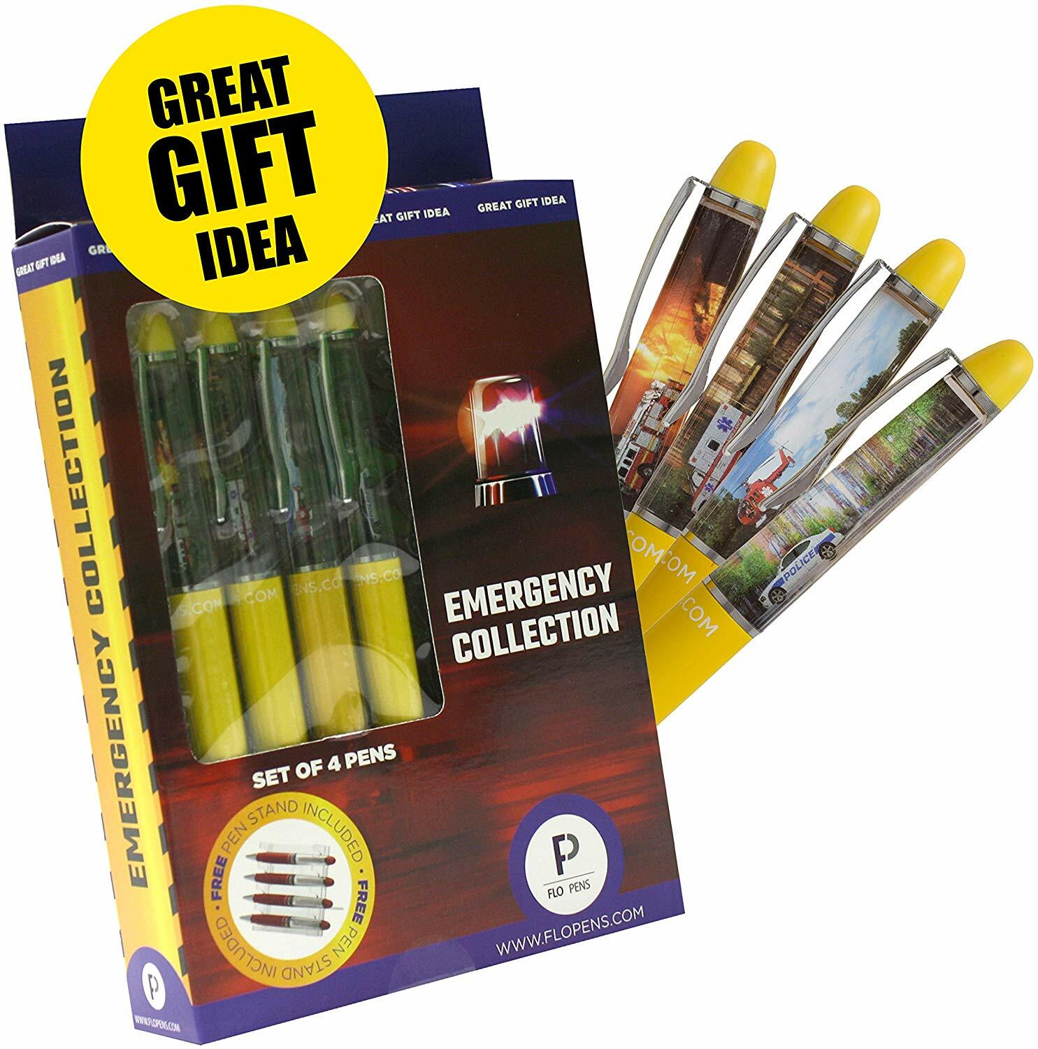 FLO PENS Floating Pens + Pen Dsply Stand Collection Of 4 Pens ...