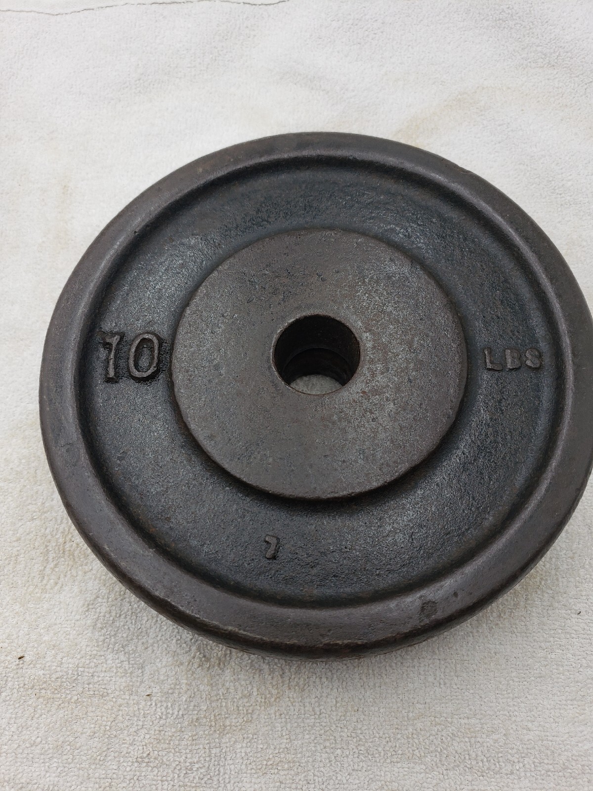 Pair of 10 lb 1 1/4 Lbs Barbell Standard Size Weights Vintage Rare ...