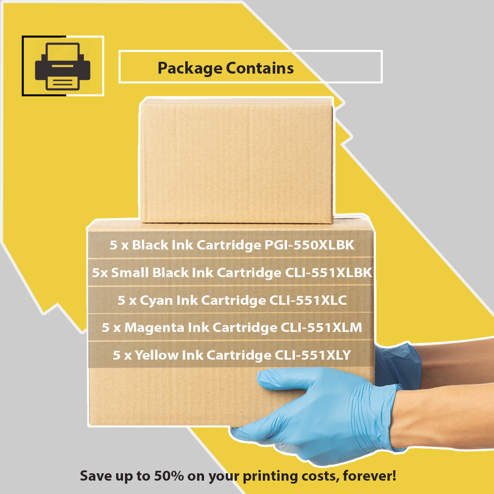 25 Ink Cartridge For Canon Canon Pixma IP7200 IP7250 IP8700 IP8750 ...
