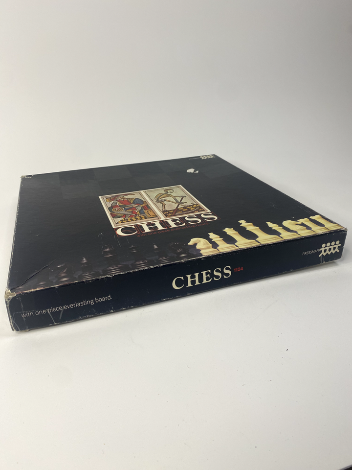 "New-Opened" Vintage Pressman Chess Set #1124-Complete w/Everlasting ...