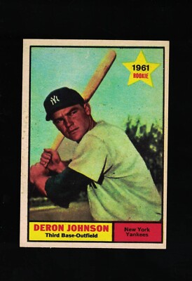 1961 Topps Baseball Deron Johnson #68 *YANKEES* NICE | eBay