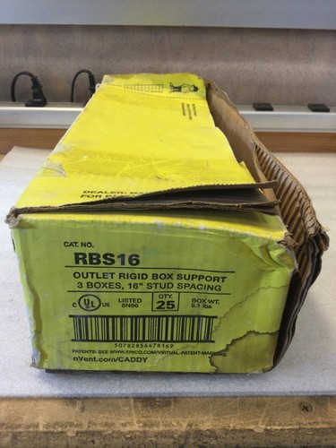 Caddy RBS16 Outlet Rigid Box Support Holds 3 Boxes 16" Stud Spacing ...
