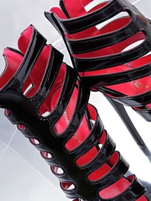 Second Lady original high heels platform sandals boots black 36 | eBay