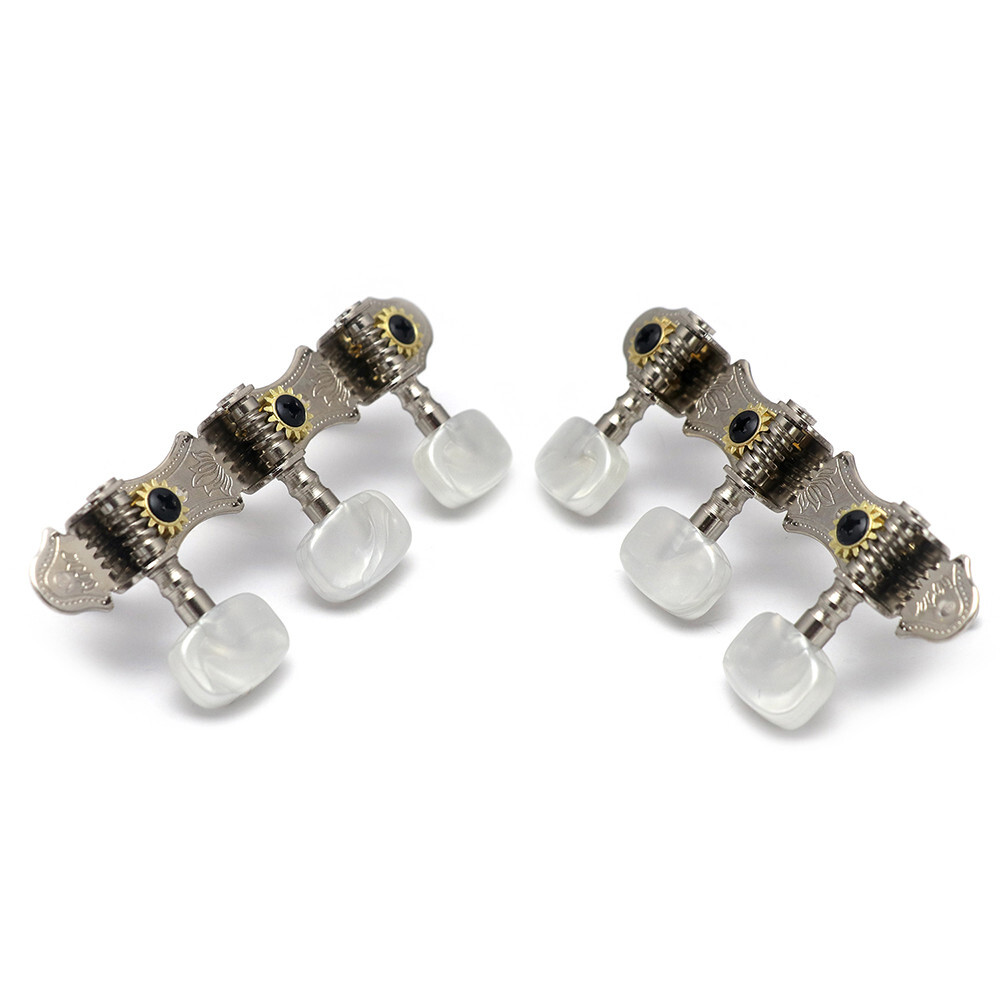 Acoustic Guitar Tuning Pegs Keys Machine Heads Tuners Double Hole 3L 3R ...