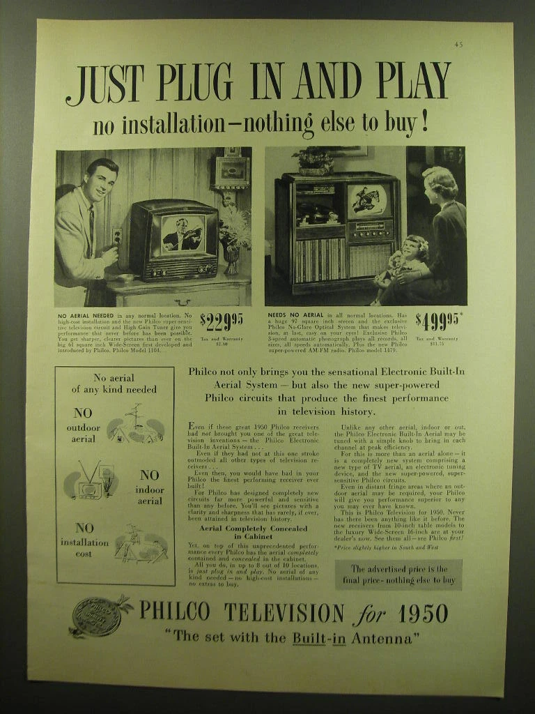 1949 Philco Tv