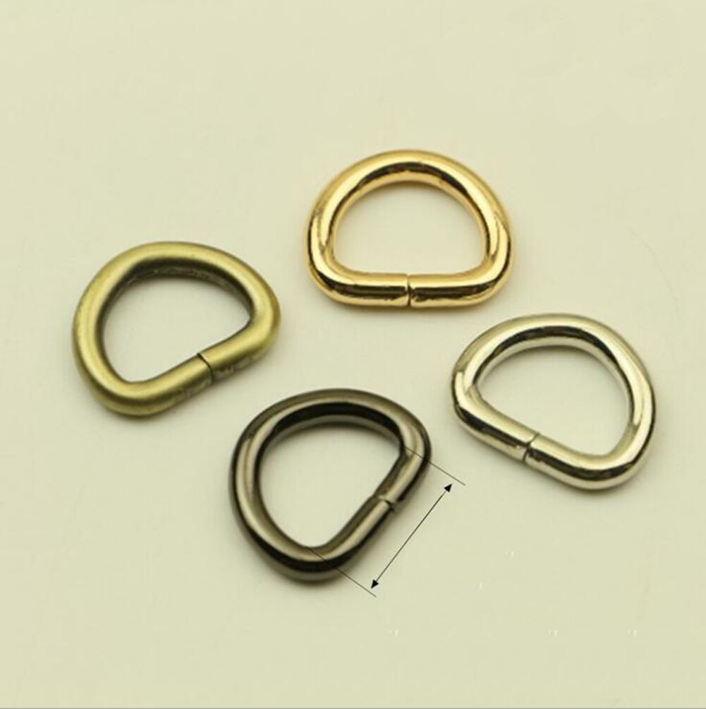 D Rings Metal Loops Buckles 12 16 20 25 30 35 40 50 mm Webbing Bag ...