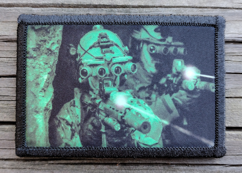 Nightvision Morale Patch Hook & Loop NVG Operators Army Custom Tactical ...