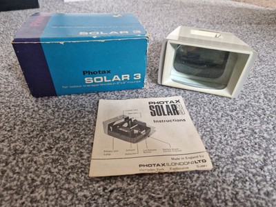 Photax Solar 3 - 2 X 2 Inch Mount Slide Viewer In Box With Instructions ...