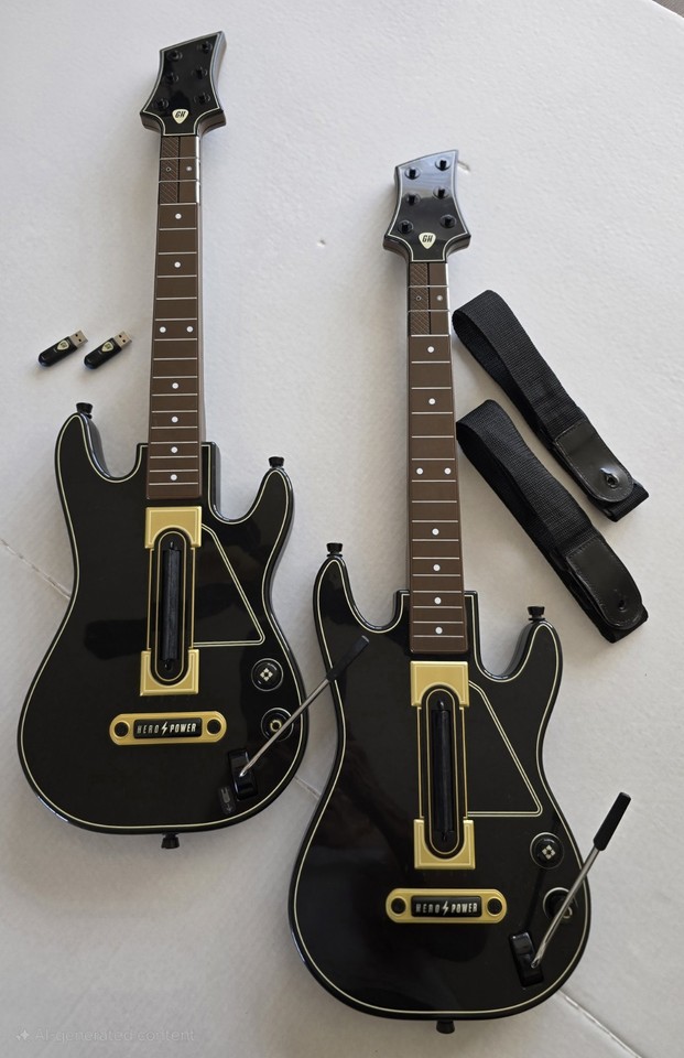 Guitar Hero Live Wireless Guitars Plus Game: Ps4 with Sensors Included ...