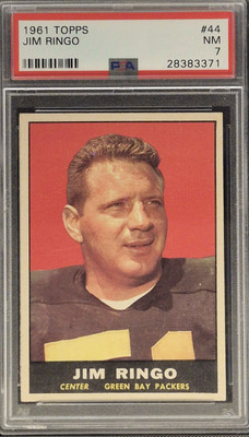 PSA NM 7 1961 TOPPS JIM RINGO 44 28383371 GREEN BAY PACKERS | eBay