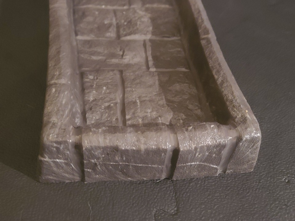 (LOT OF 2) Stone Look Plastic Rain Gutter Downspout Extension Splash ...