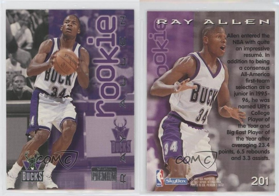 1996-97 Skybox Premium Rookie Ray Allen #201 HOF 0n9u | eBay UK