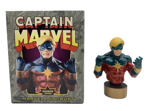Bowen Designs Captain Marvel 70s Version #1102 /3500 Marvel Mini Bust ...