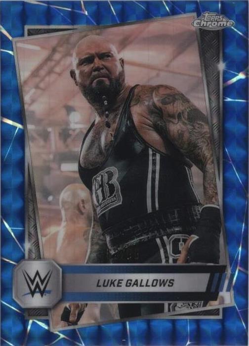 2025 Topps Chrome WWE - Luke Gallows #155 Blue Geometric Refractor /99 ...