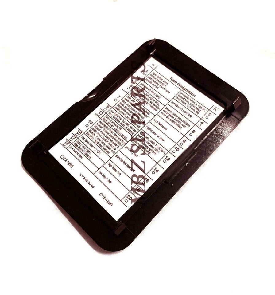 New OEM Mercedes W107 R107 560SL 380SL 450SL SLC Brown Fuse box Cover ...