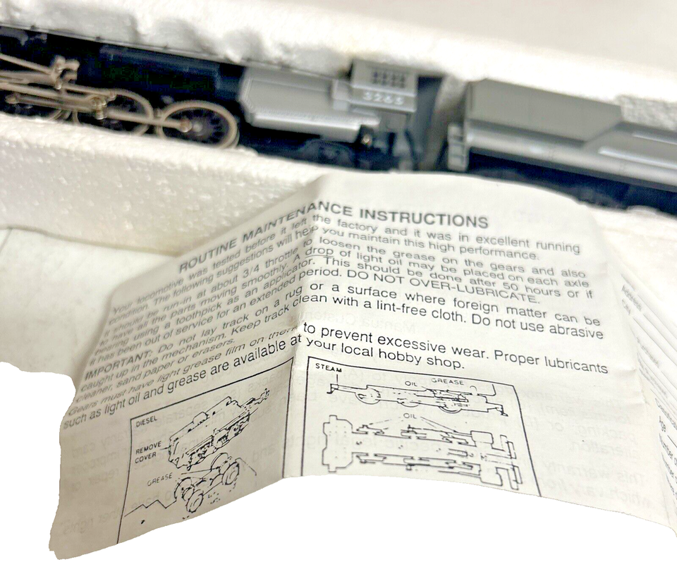 Rare Mantua HO Scale Engine 340-003 Pacific w/Vandy U.P. Gray Goose ...
