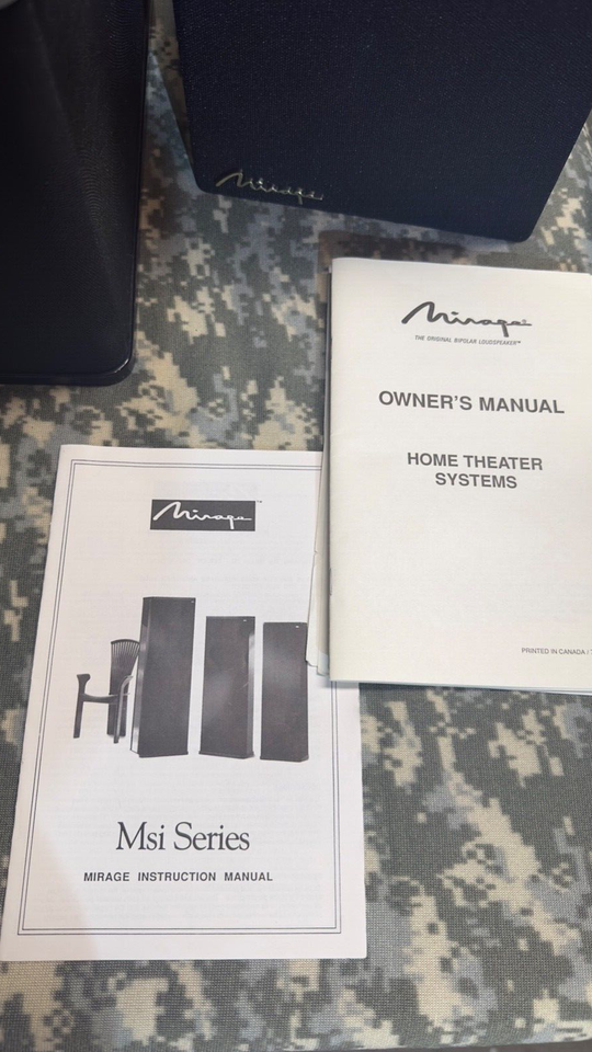 MIRAGE Speakers Home Theater System-Msi Series-Black Piano Finish | eBay