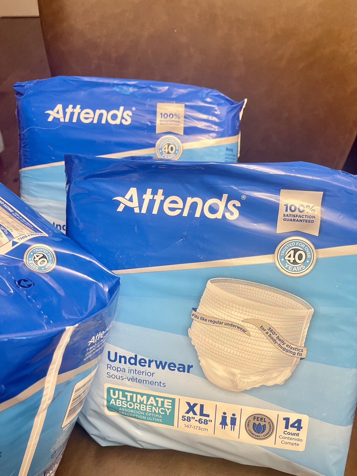 Attends Unisex Adult Incontinence Pull Up On Underwear Diapers, Heavy ...