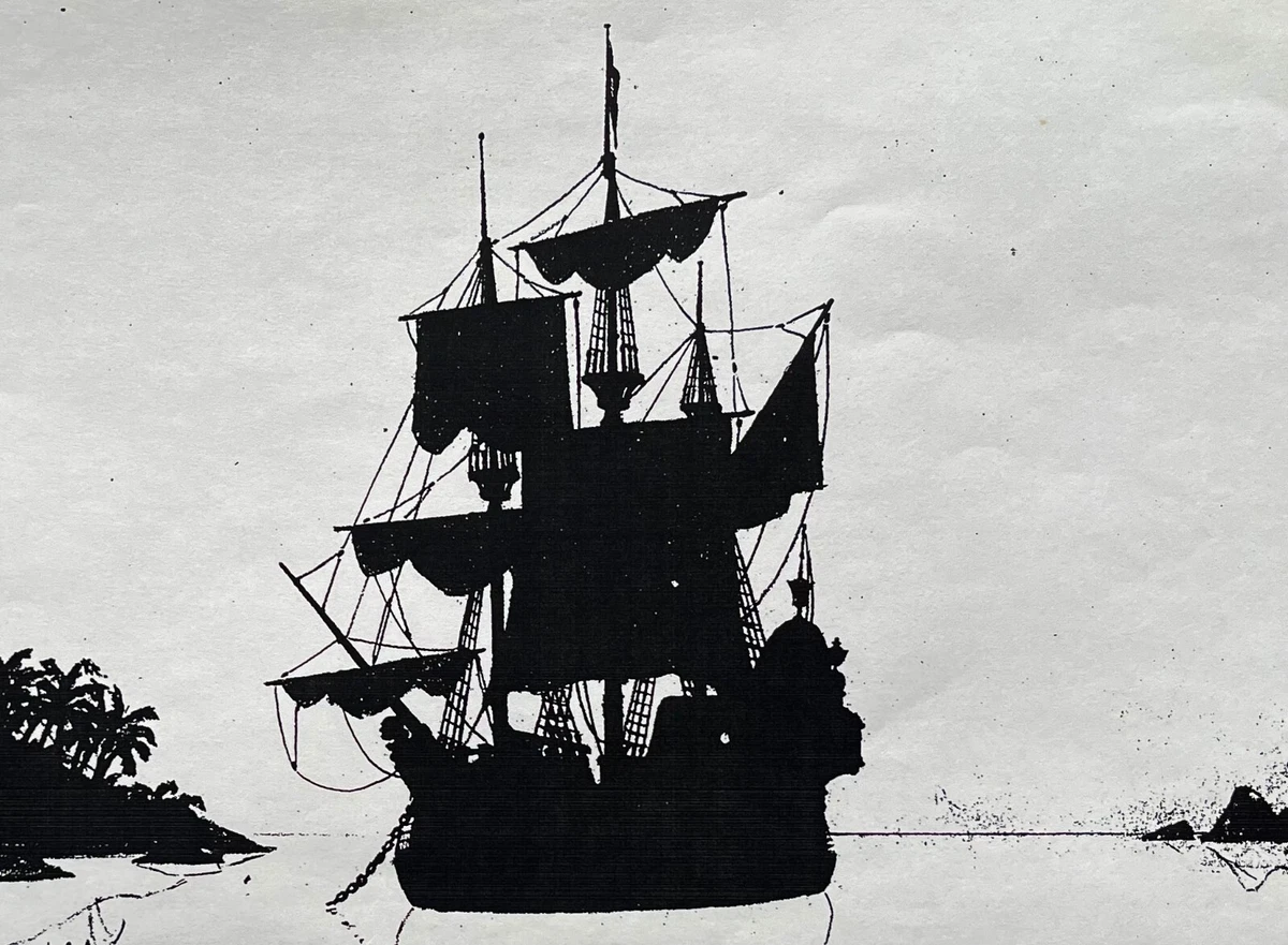 Peter Pan Pirate Ship Silhouette