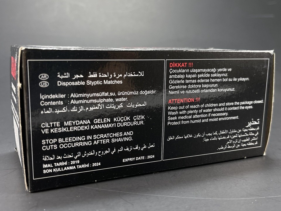 Styptic Pencils Disposable Stops Cuts Bleeding 480 Sticks Barber After ...