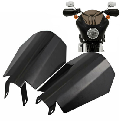 Black Motorcycle Hand Guard Guards Shields for Harley Electra Road ...