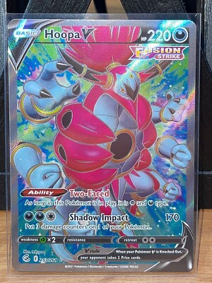 Hoopa V Full Art 253/264 Ultra Rare Fusion Strike Pokemon TCG Near Mint ...