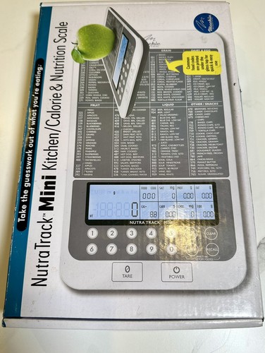 NutraTrack Mini Kitchen/Calorie & Nutrition Scale: The easiest-to-use ...