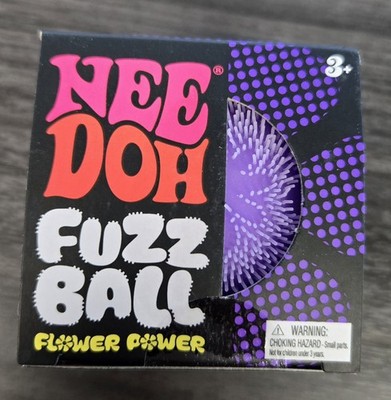 NEE-DOH Purple Fuzzball Flower Power Squish Factory Sealed New Needoh ...