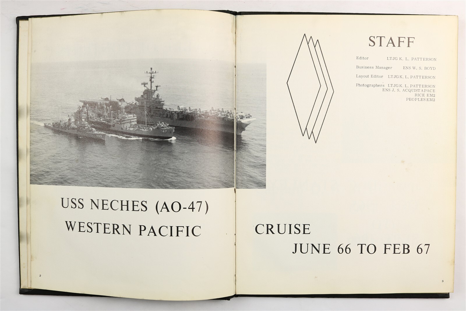 USS Neches (AO-47) 1966 1967 Westpac Deployment Cruise Book | eBay