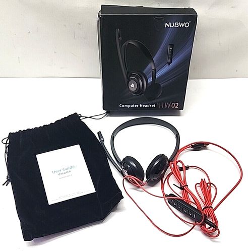 NUBWO HW02 USB Headset with Microphone Noise Cancelling & in-line ...
