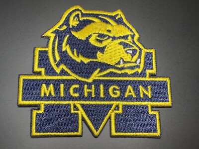 University Of Michigan Wolverines Embroidered Iron On Patch | eBay