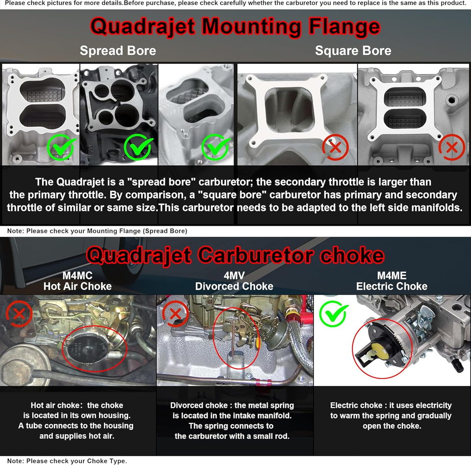 Rochester Quadrajet Carburetor for GM Chevy Truck Cars 1904R Electric ...