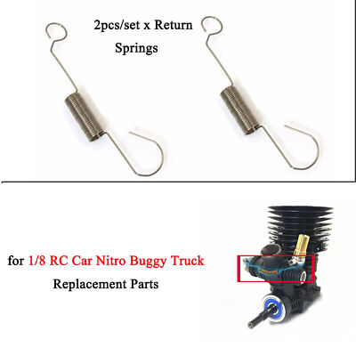 2pcs Universal Engine Carburetor Return Springs for 1/8 RC Car Nitro ...