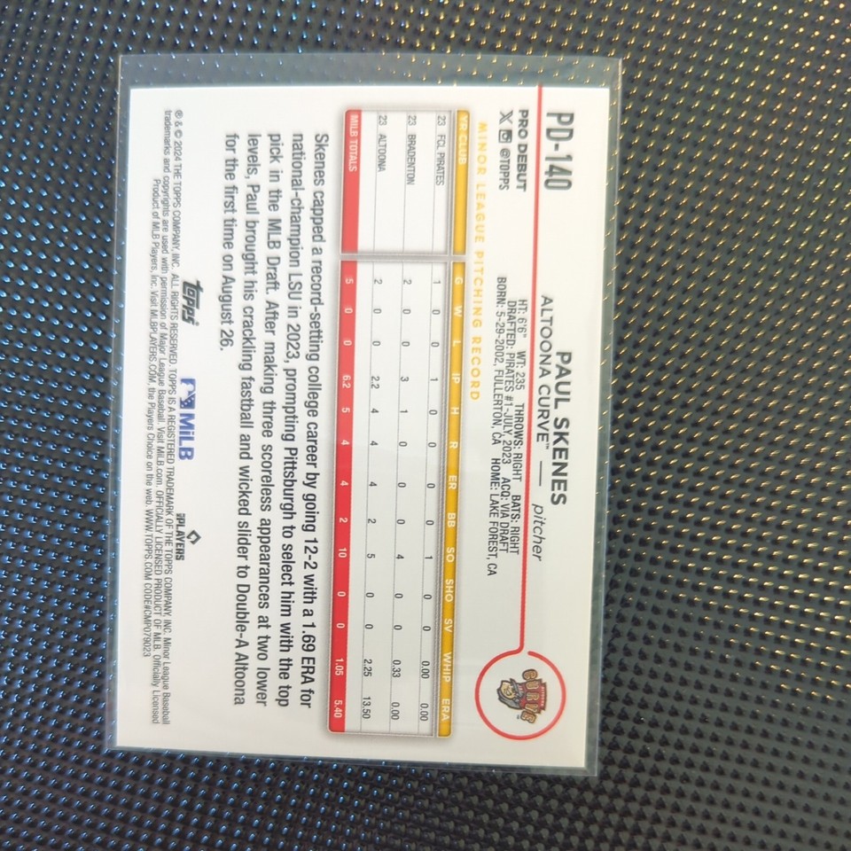 2024 Topps Pro Debut - #PD-140 Paul Skenes (RC) | eBay