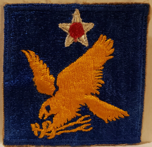 Vintage USAAF 2nd Air Force Shoulder Patch WWII Eagle with Military Star | eBay