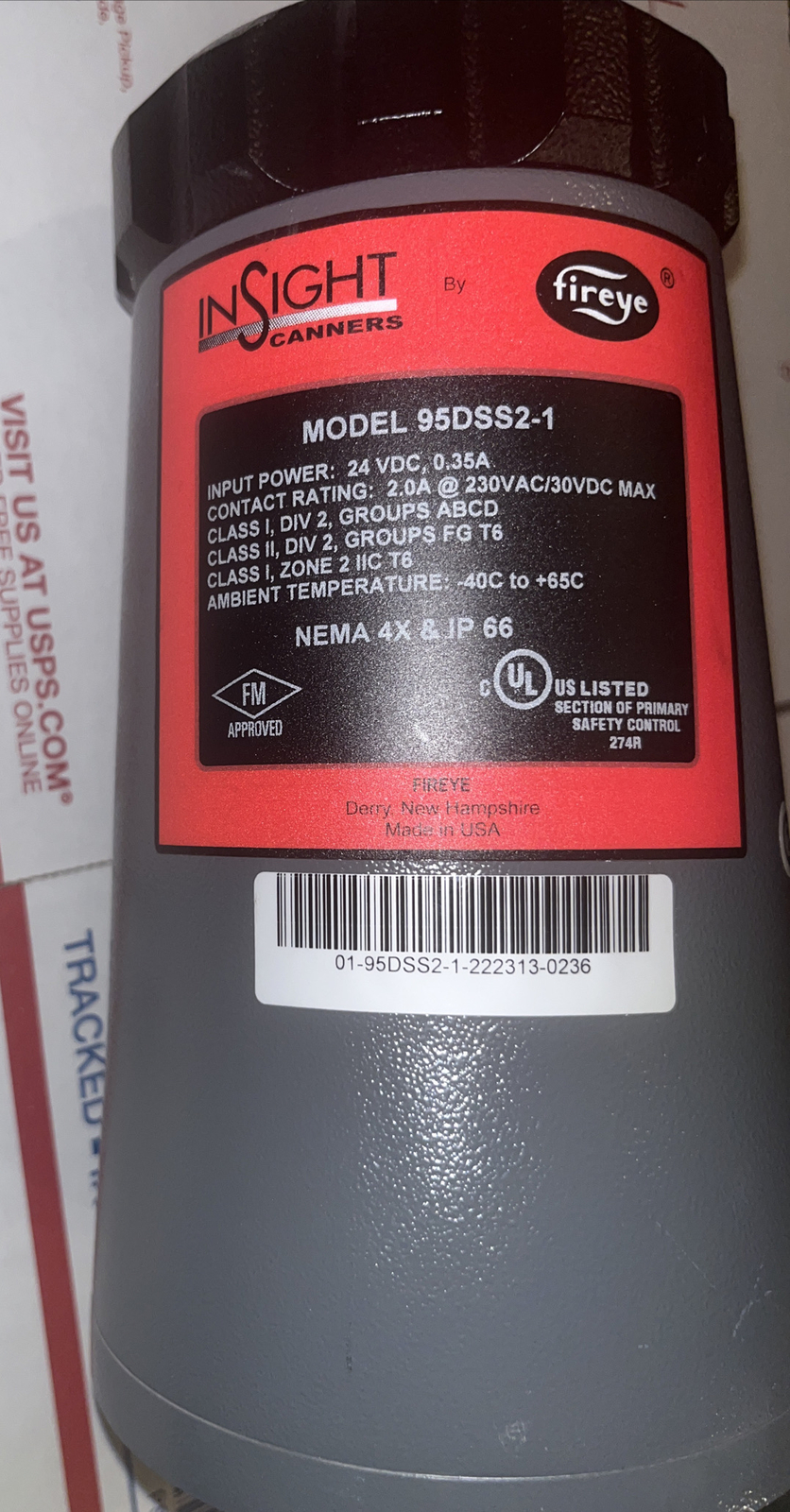 Fireye 95DSS2-1 Dual Detector Insight Scanner for sale online | eBay