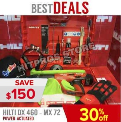 HILTI DX 460 POWER ACTUATED, EXCELLENT CONDITION, FREE EXTRAS, FAST ...