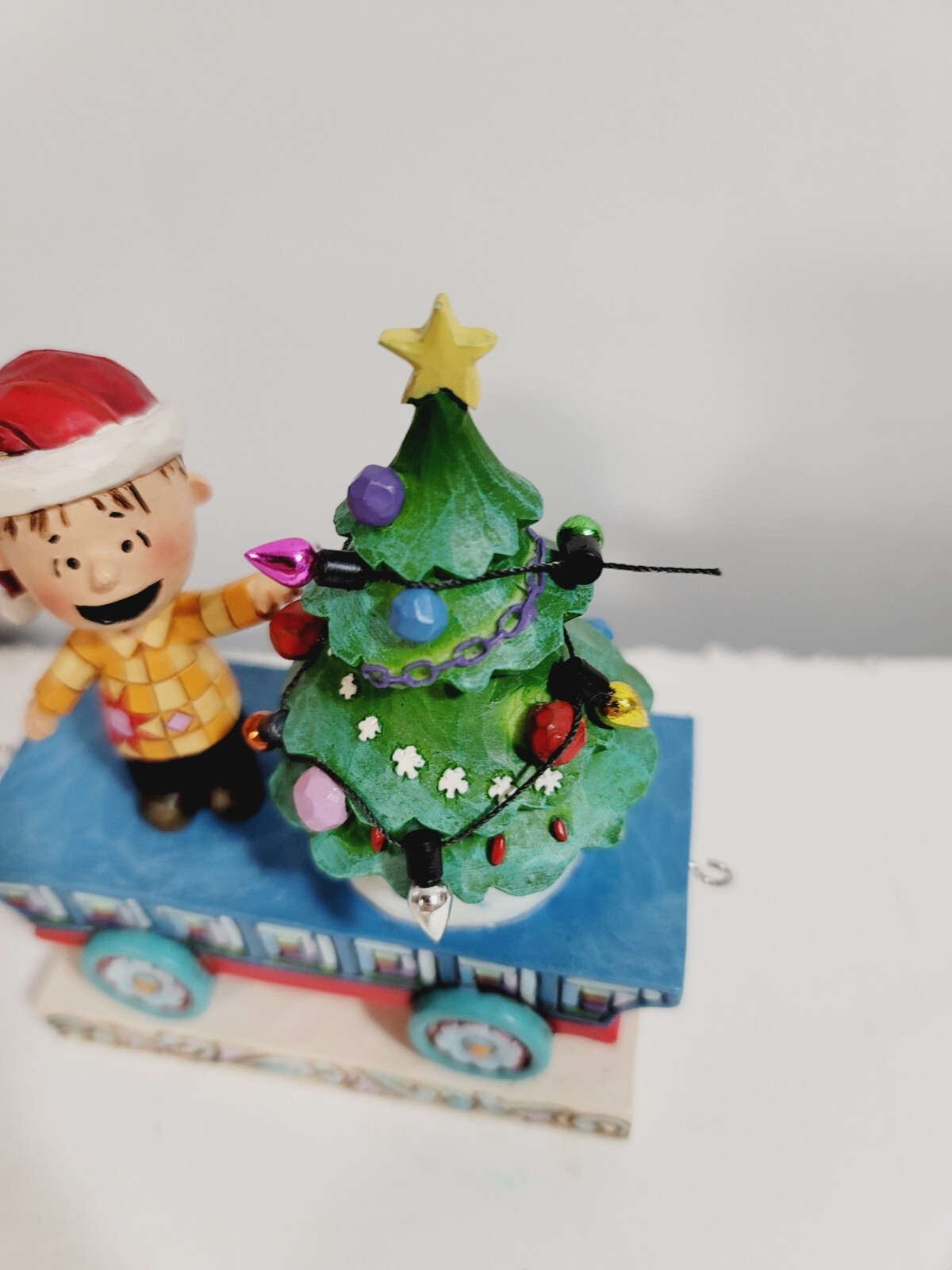 Jim Shore Peanuts Linus Christmas Train Car 5 All Welcome Figurine 5.43 ...