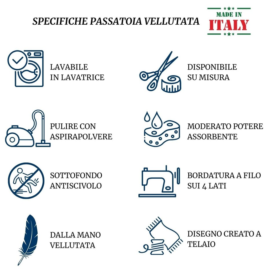 Big Houndstooth Point Kitchen Rug 50 Cm Wide. | eBay