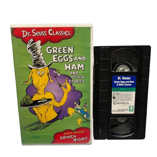 Dr. Seuss Green Eggs And Ham And Other Stories VHS Tape Grinch Night ...